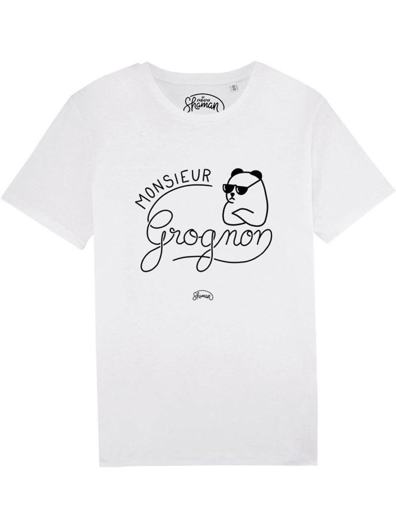 T-shirt Homme - MONSIEUR GROGNON - Blanc - Homme - 12.90€ - Kiabi