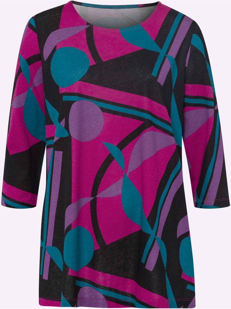 T-shirt Long Jolie Coupe Longue Moderne - Taille Standard - Moda Vilona ...