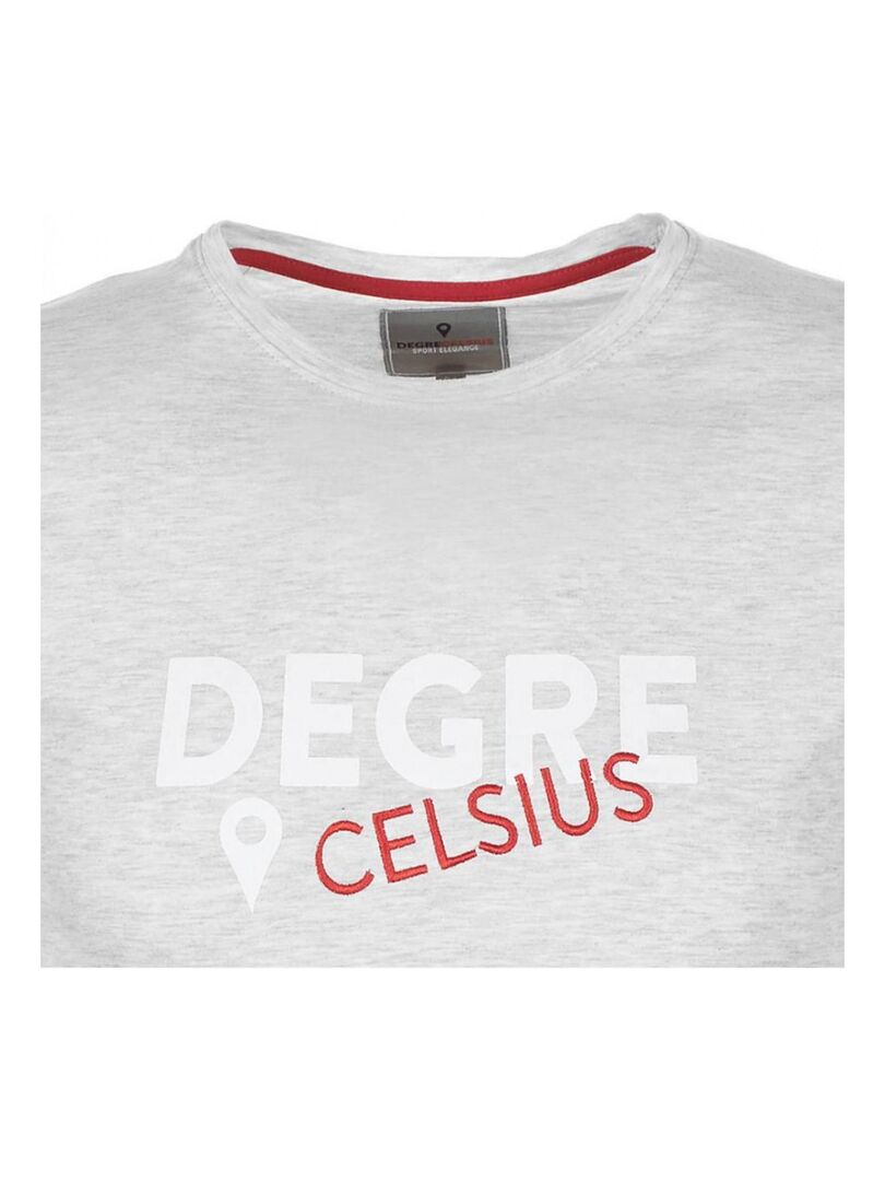T-shirt manches courtes CALOGO - DEGRE CELSIUS - Gris - Kiabi - 24.90€