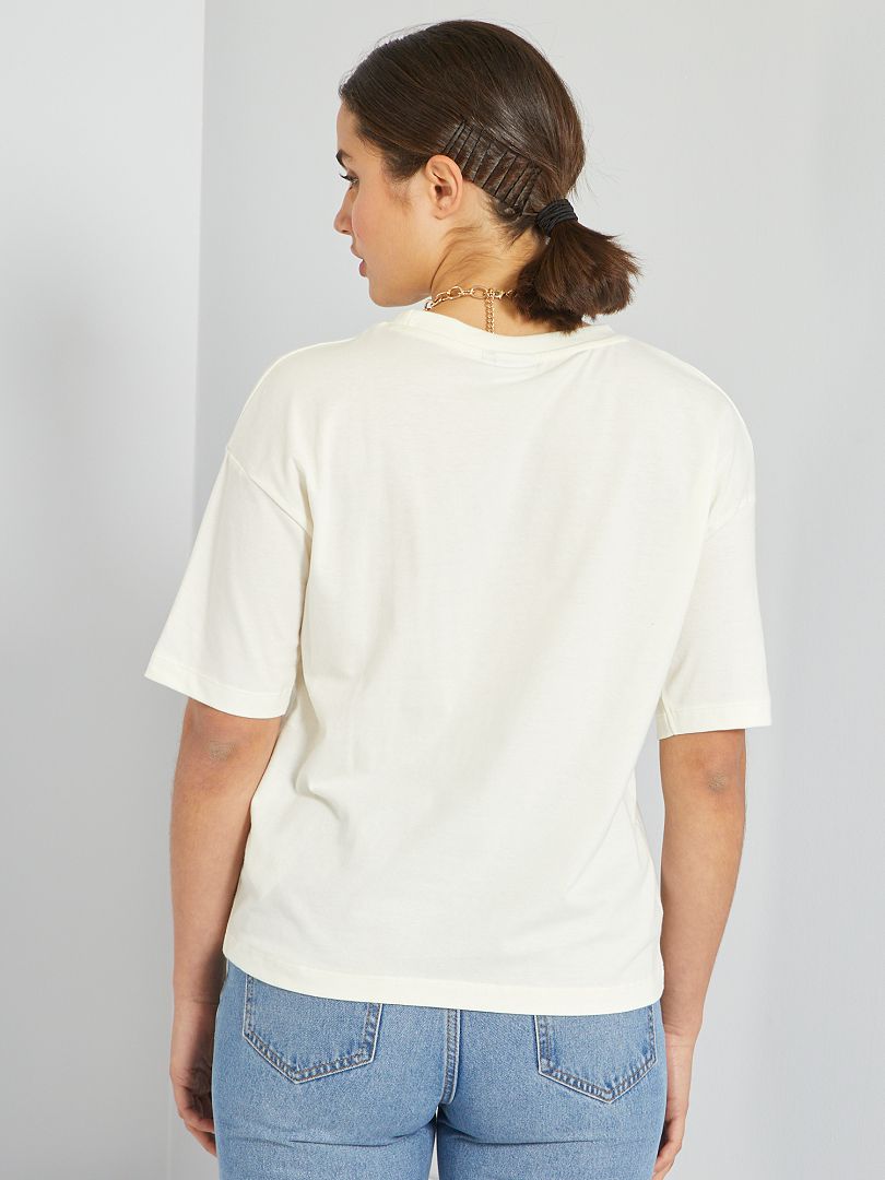 T-shirt 'Mickey' de 'Disney' - beige - Kiabi - 9.00€