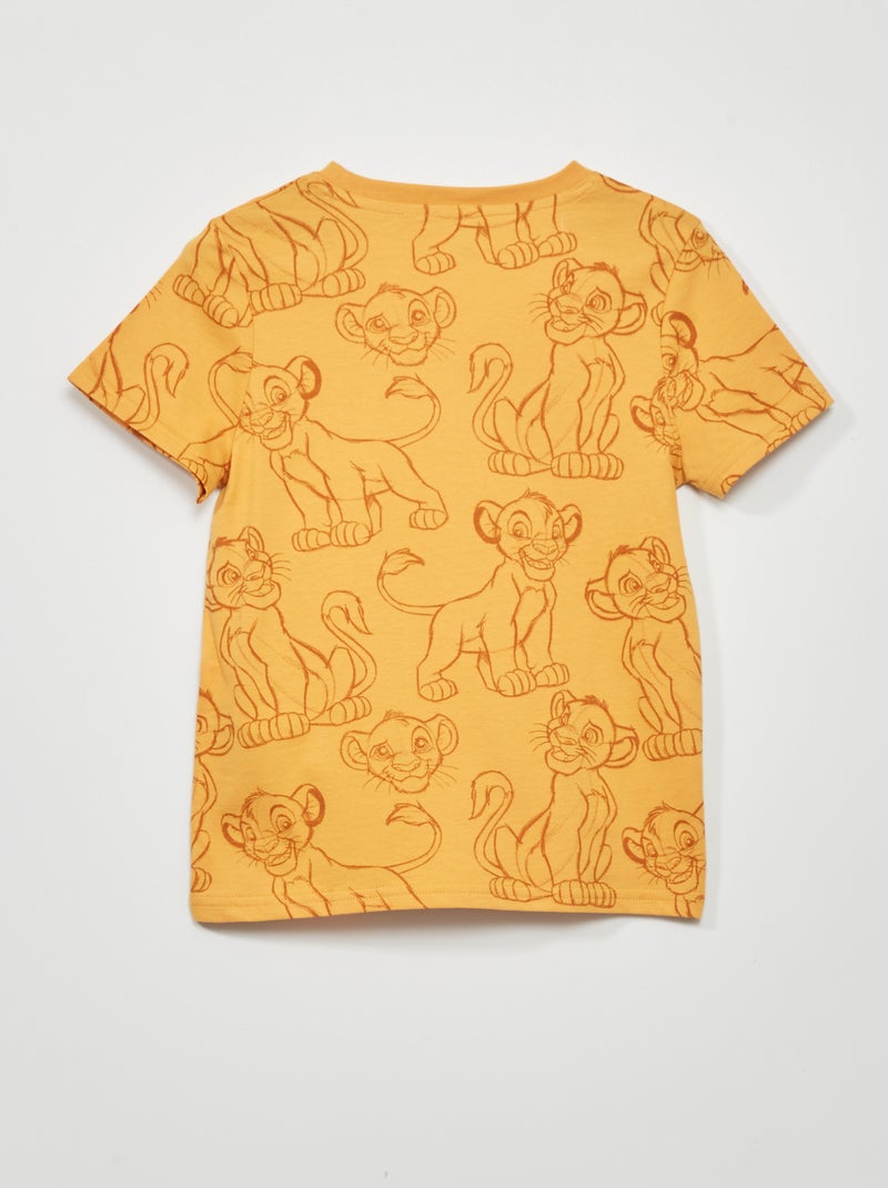 T-shirt 'Simba' à manches courtes - Jaune - 8.00€ - Kiabi