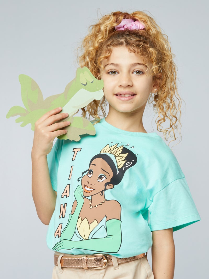 T-shirt 'Tiana' 'Disney' - VERT - Fille - 5.00€ - Kiabi