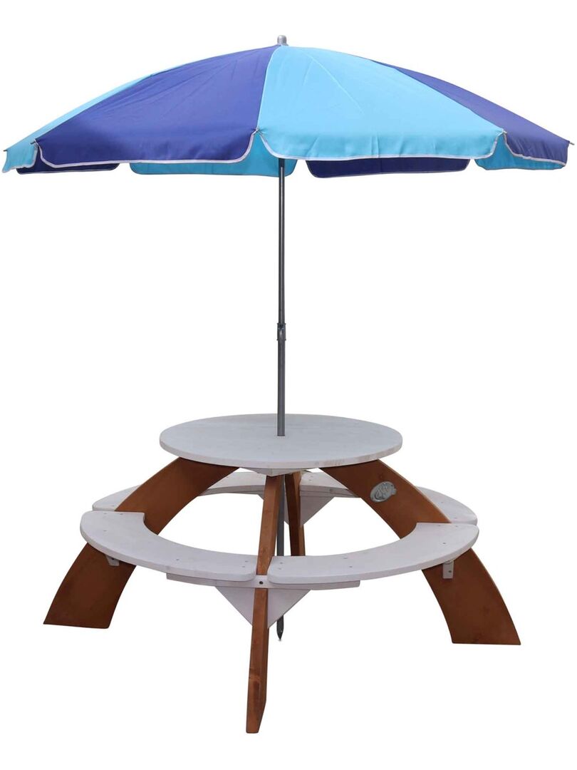 Table pique-nique ronde enfants Orion Axi - Blanc - Kiabi - nu€