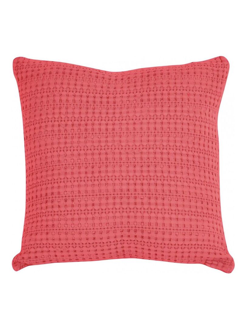 Taie de coussin en piqué de coton 40x40 cm PERLA - Orange - Kiabi - 13.57€