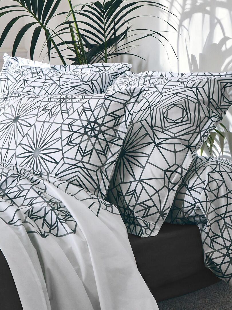 Taie de traversin percale de coton GABRIELLE - Gris tourterelle - Kiabi ...