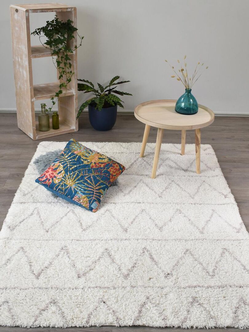 Tapis berbère Lav 30°C coton BIO tufté main OEKO-TEX® - Gris - Kiabi - 69.99€