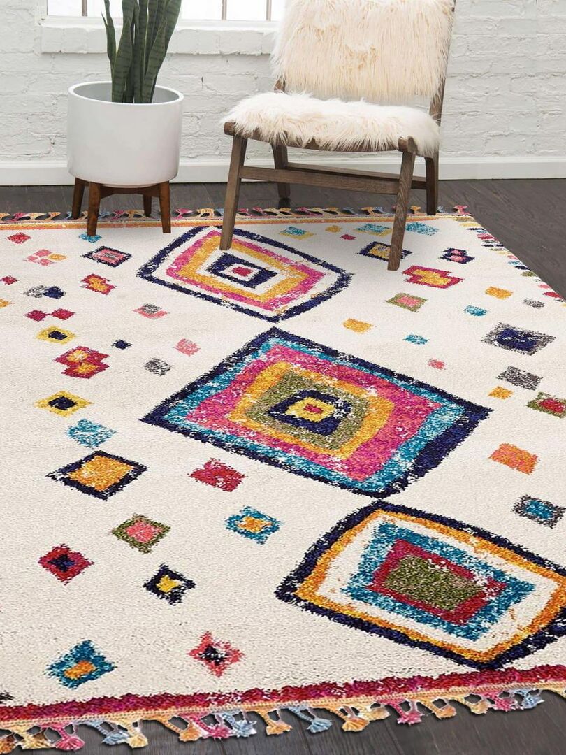 Tapis berbère style OURIKA 4 - Multicolore - Kiabi - 24.99€