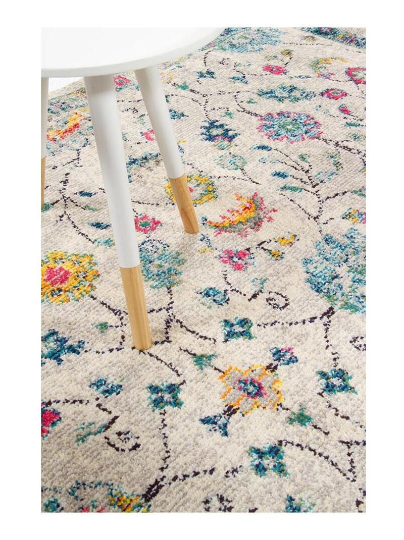 Tapis coloré pour salon ethnique rectangle berbère Athlone ...