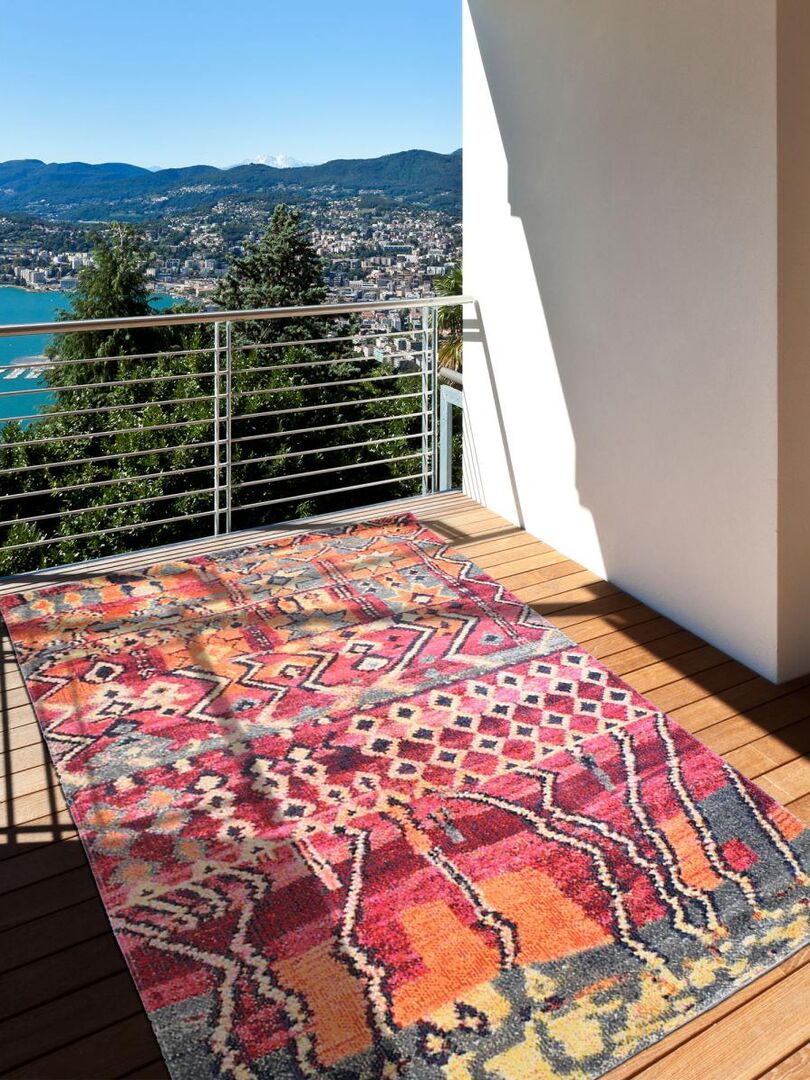 Tapis extérieur tissé kilim rectangle EXT FESA - Multicolore - Kiabi - 69.99€