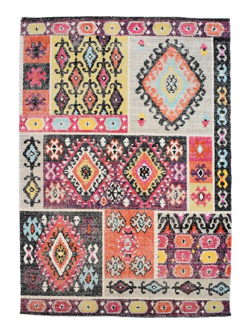 Tapis extérieur tissé kilim rectangle EXT LAHORS - Multicolore - Kiabi - 69.99€