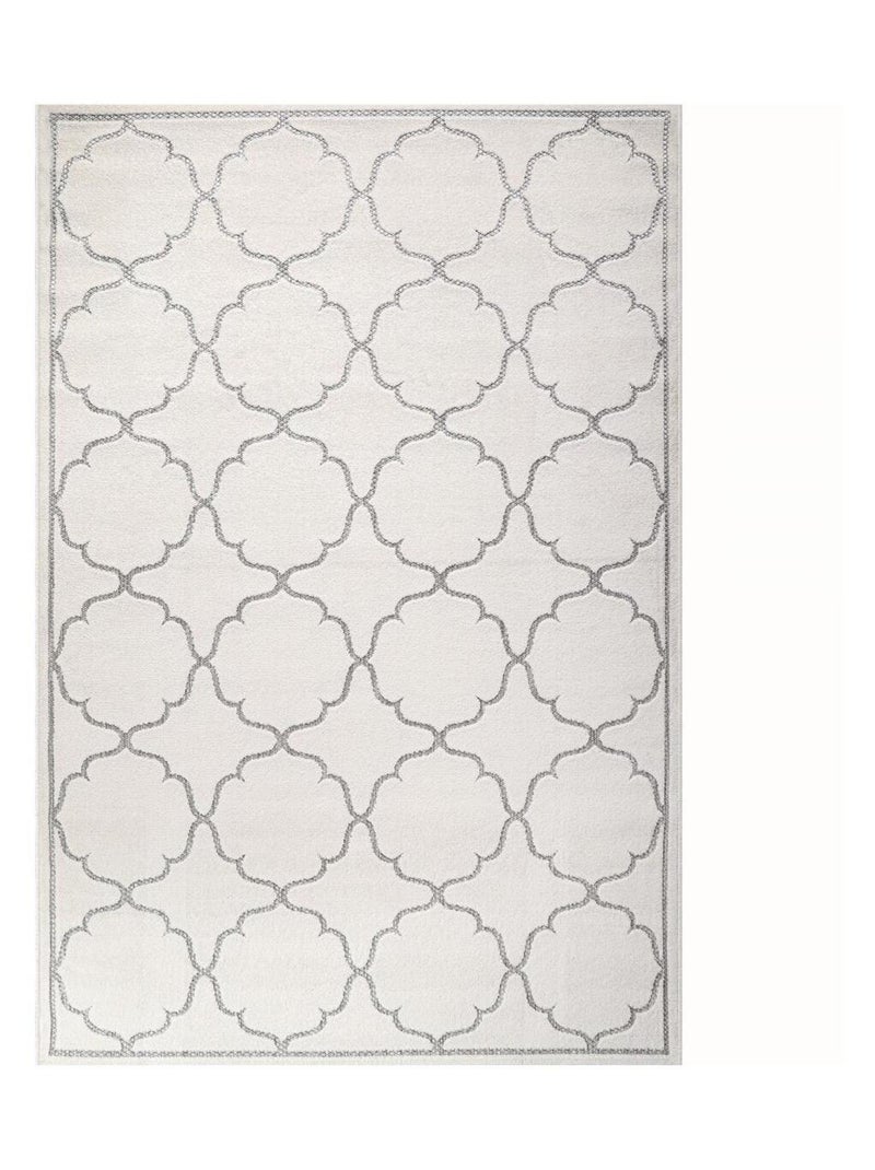 Tapis extérieur tissé kilim rectangle KUMA - Ecru - 49.99€ - Kiabi