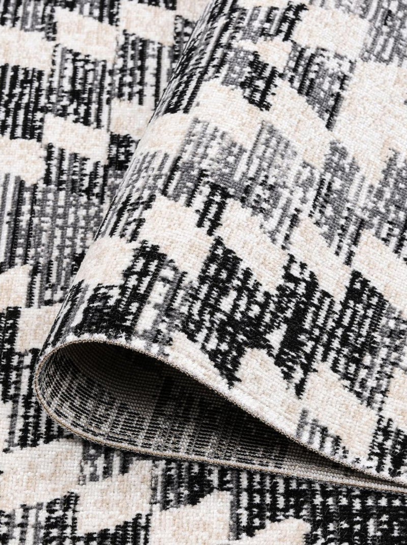 Tapis extérieur tissé kilim rectangle SANDRINE - Gris - 59.99€ - Kiabi