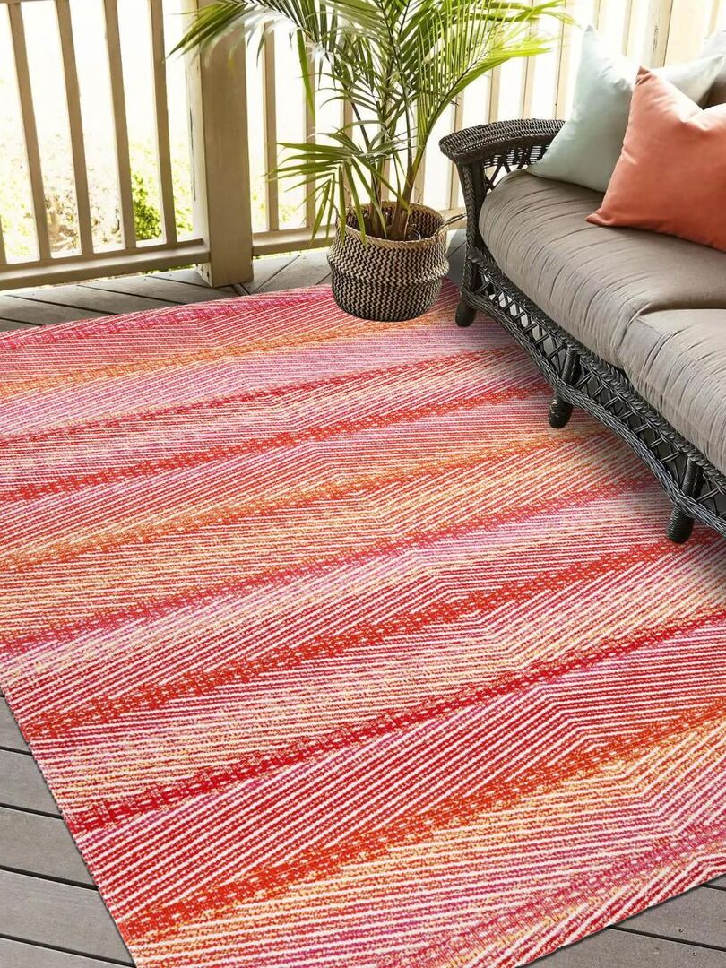 Tapis extérieur tissé kilim rectangle SEMA - Multicolore - Kiabi - 69.99€