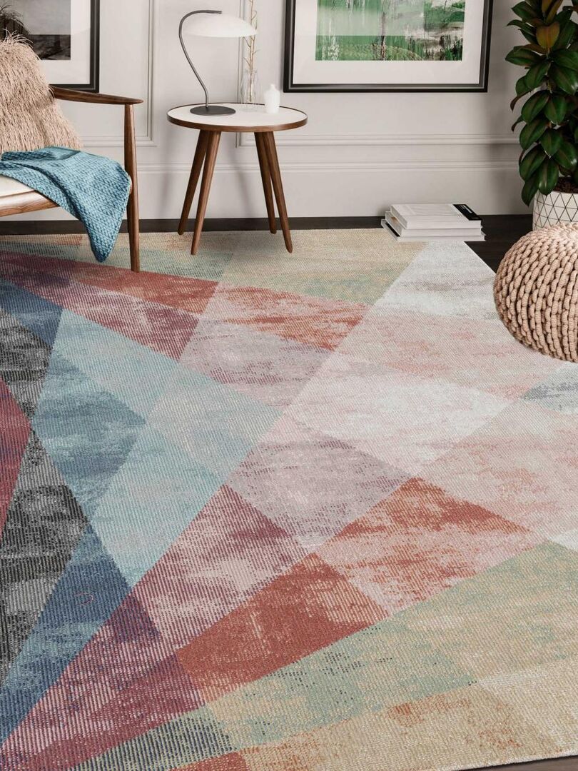 Tapis extérieur tissé kilim rectangle SOYEUX B - Multicolore - Kiabi - 31.99€