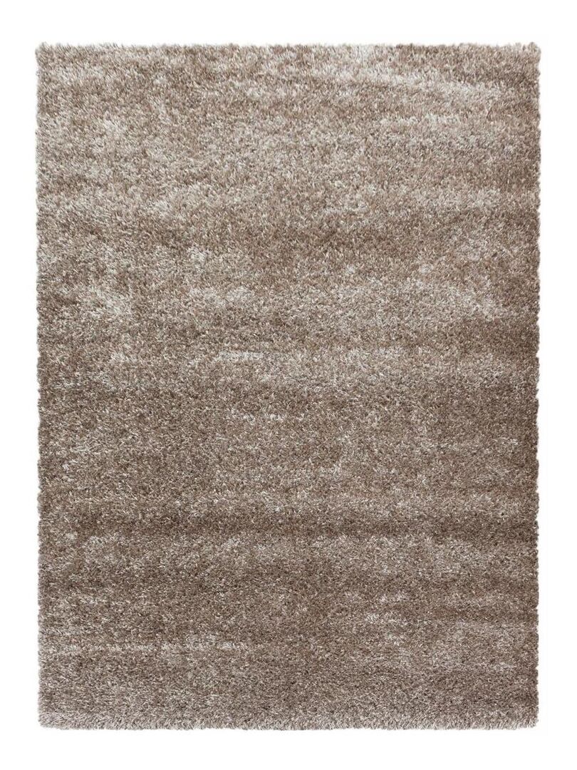 Tapis longs poils shaggy tissé motif uni UNI A - Beige - Kiabi - 59.99€
