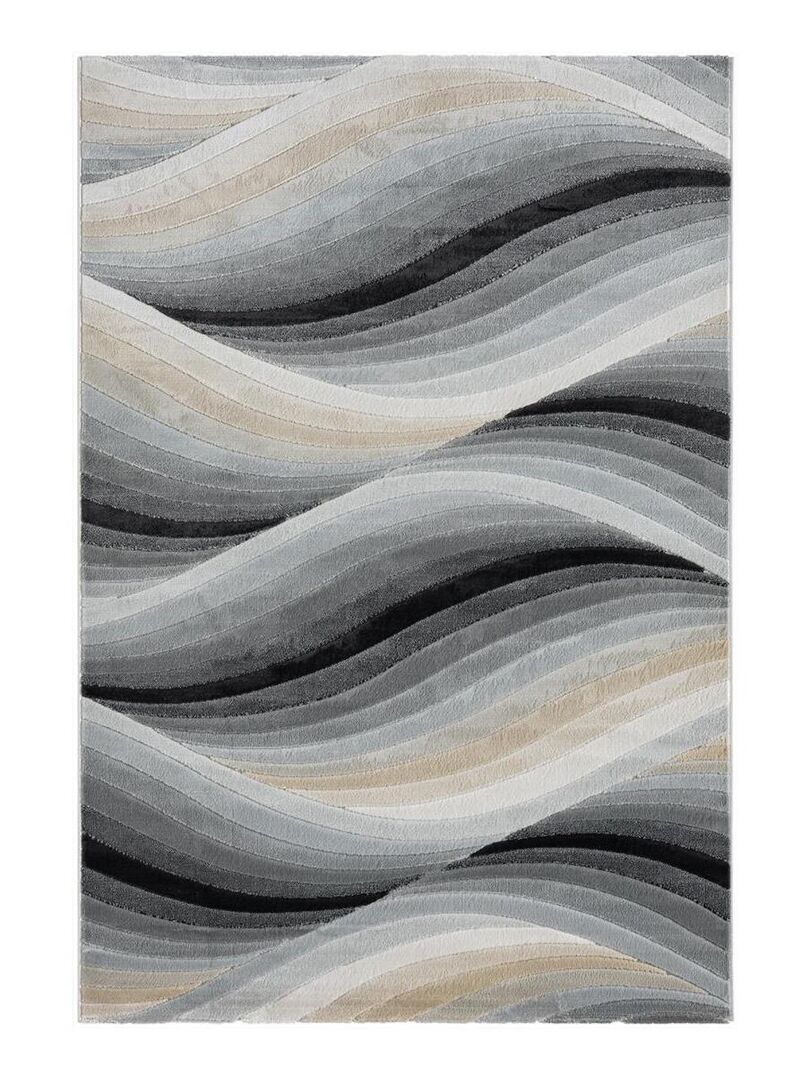 Tapis moderne SOLGA C OEKO-TEX® - Gris - Kiabi - 99.99€