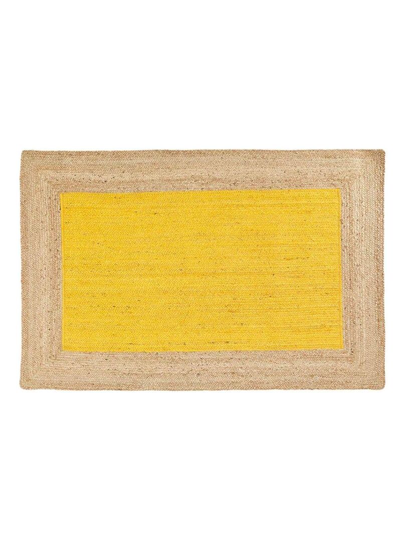 Tapis Napolo - tapis rectangle bicolore - Jaune - Kiabi - 59.99€