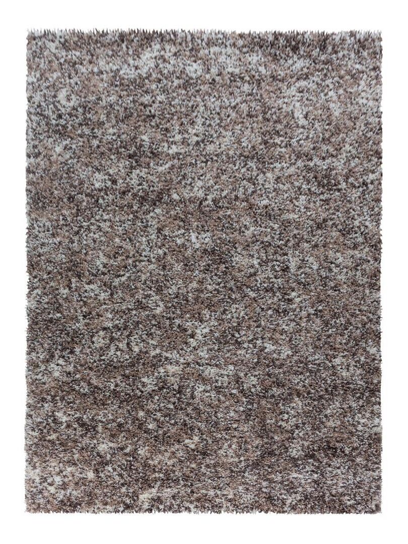 Tapis poils longs shaggy tissé motif faux uni UNI D - Beige - Kiabi - 54.99€