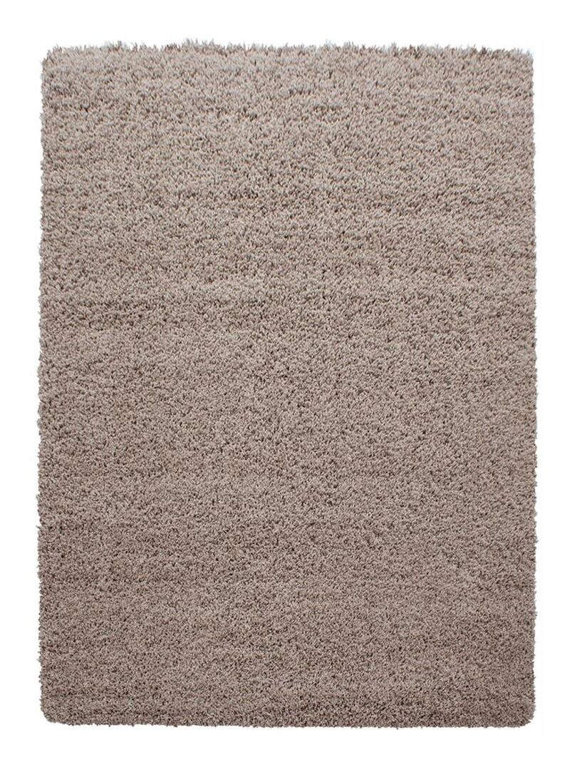 Tapis poils longs shaggy tissé motif uni UNI C - Beige - Kiabi - 54.99€
