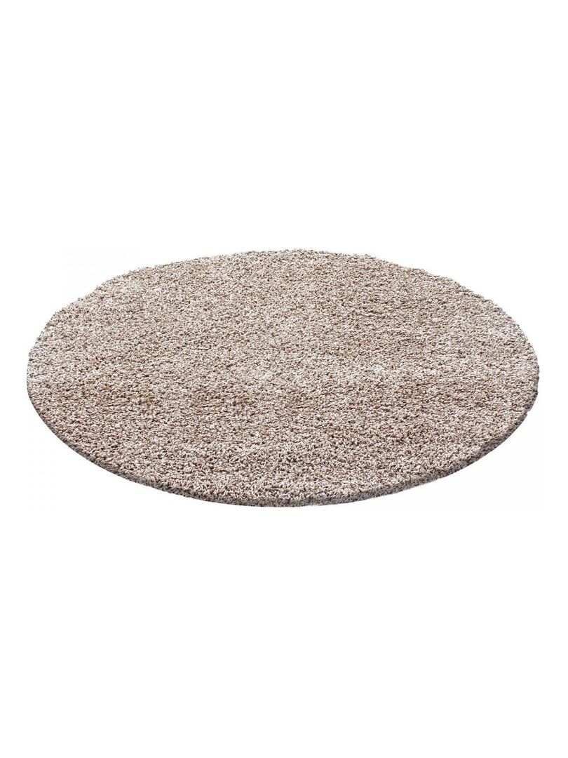 Tapis poils longs shaggy tissé motif uni UNI C - Beige - Kiabi - 54.99€