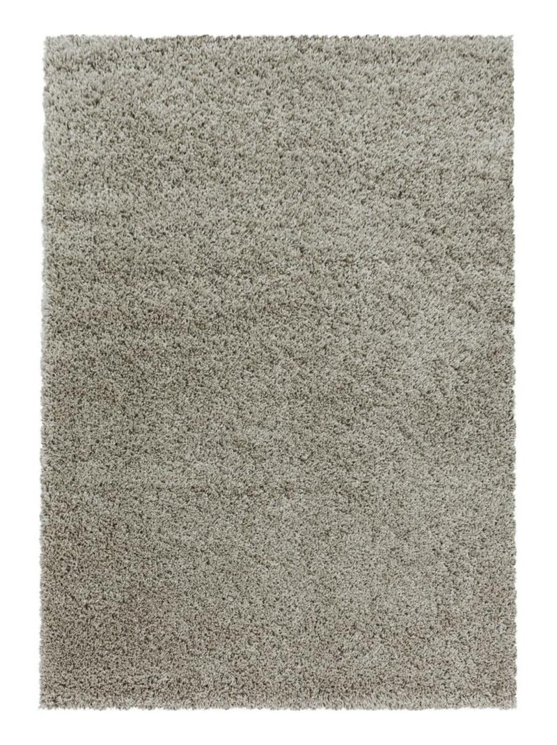 Tapis poils longs shaggy tissé motif uni UNI I - Beige - 44.99€ - Kiabi