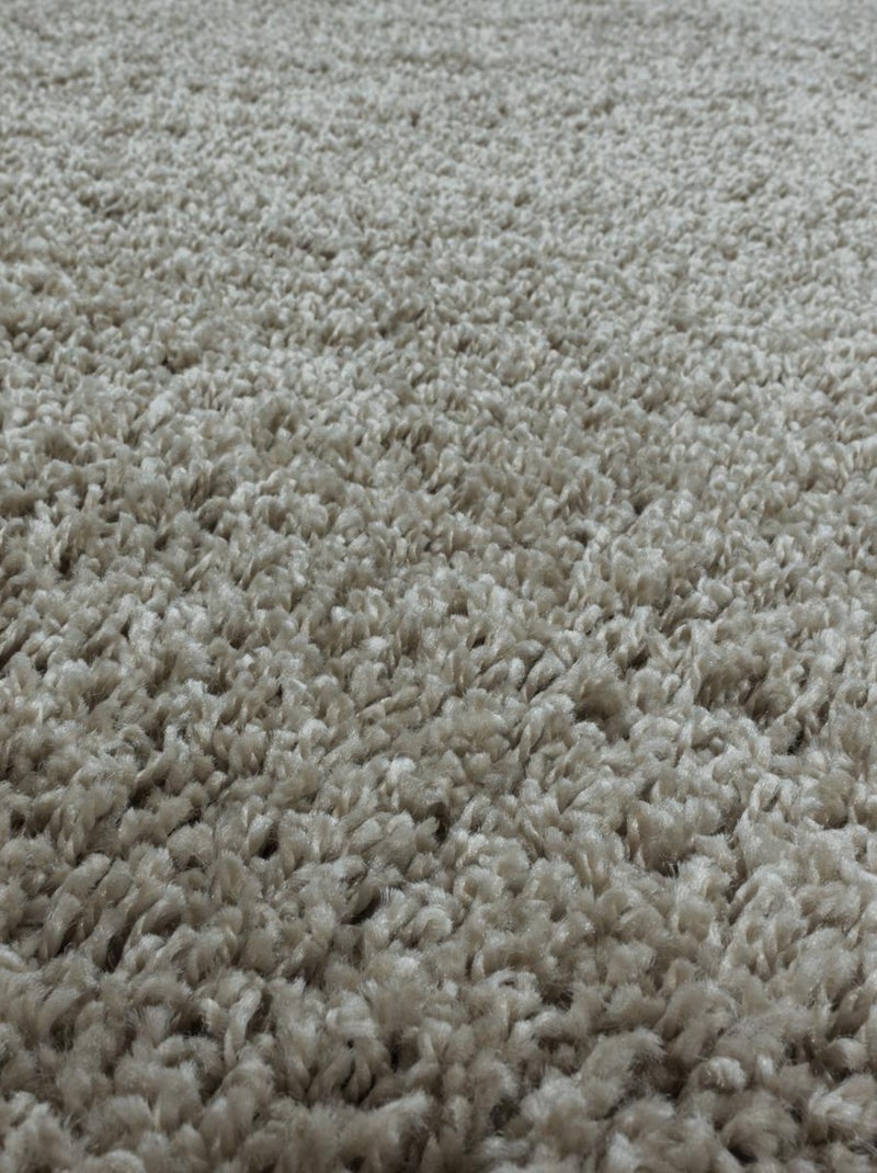 Tapis poils longs shaggy tissé motif uni UNI I - Beige - 44.99€ - Kiabi