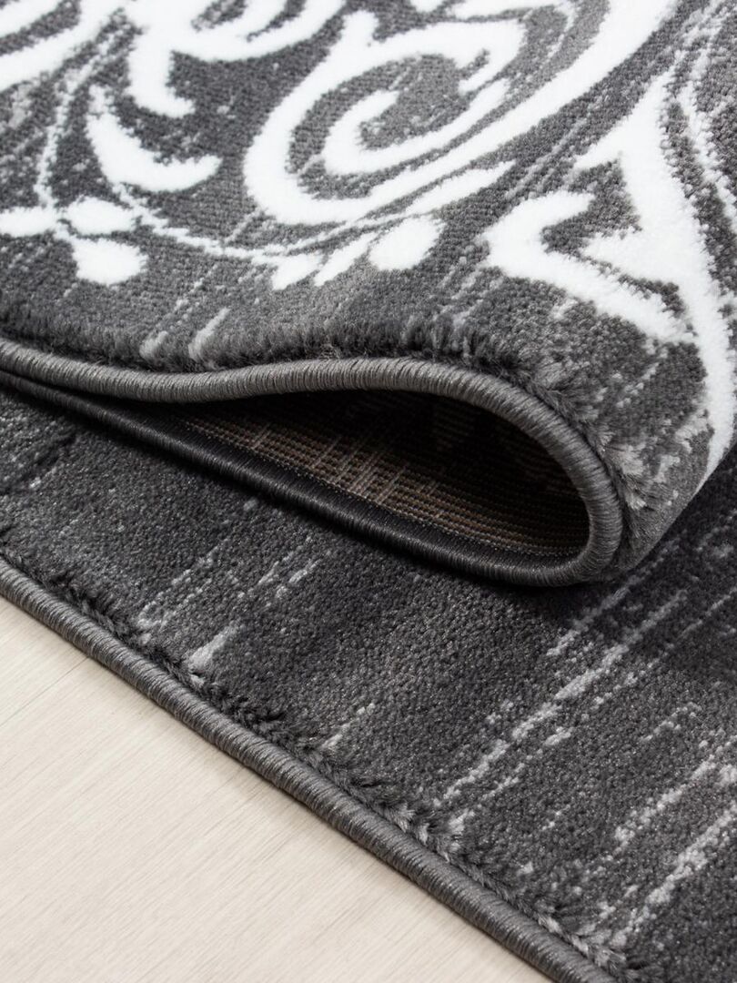 Tapis salon 200x290 FLORINI Gris OEKO TEX idéal pour Salon - Gris - Kiabi - 64.99€