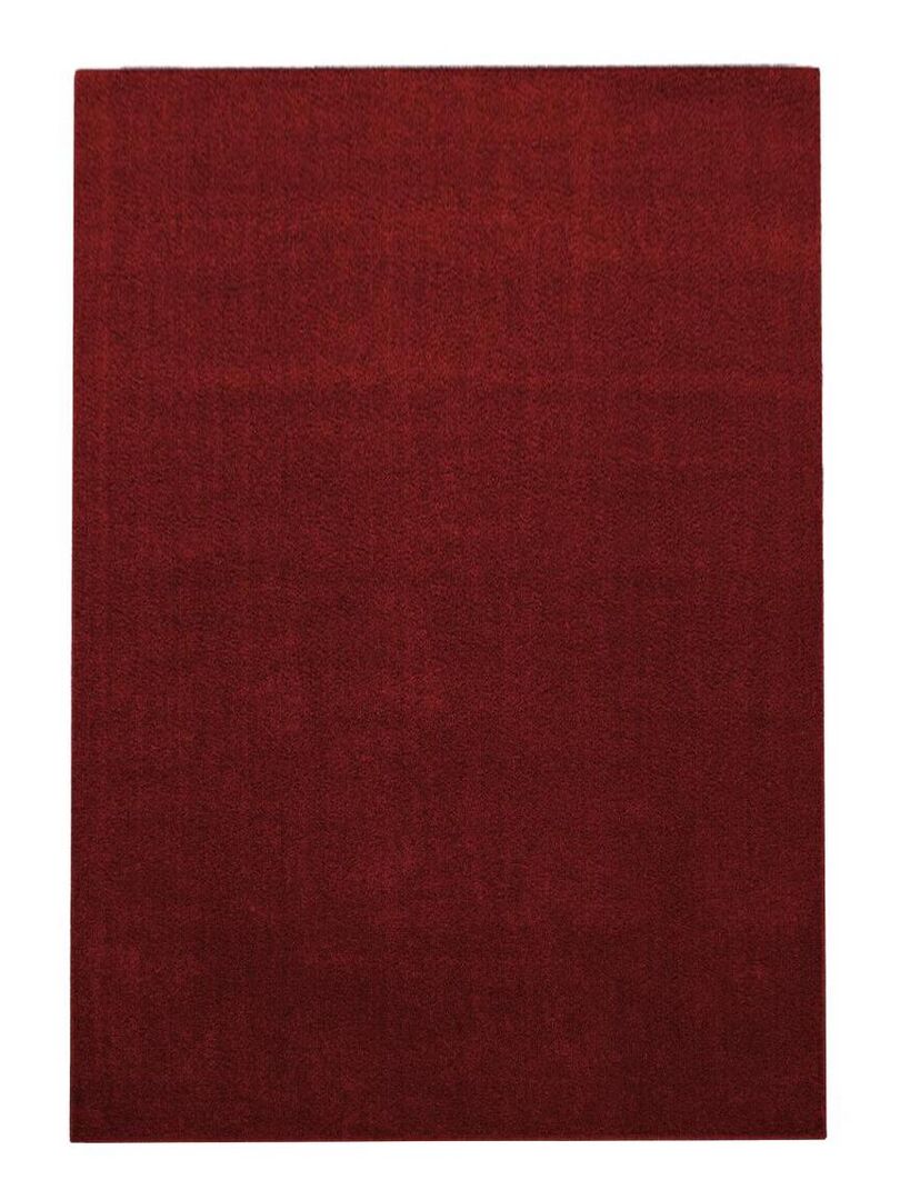 Tapis salon et chambre tissé motif uni SOULA - Rouge - Kiabi - 49.99€