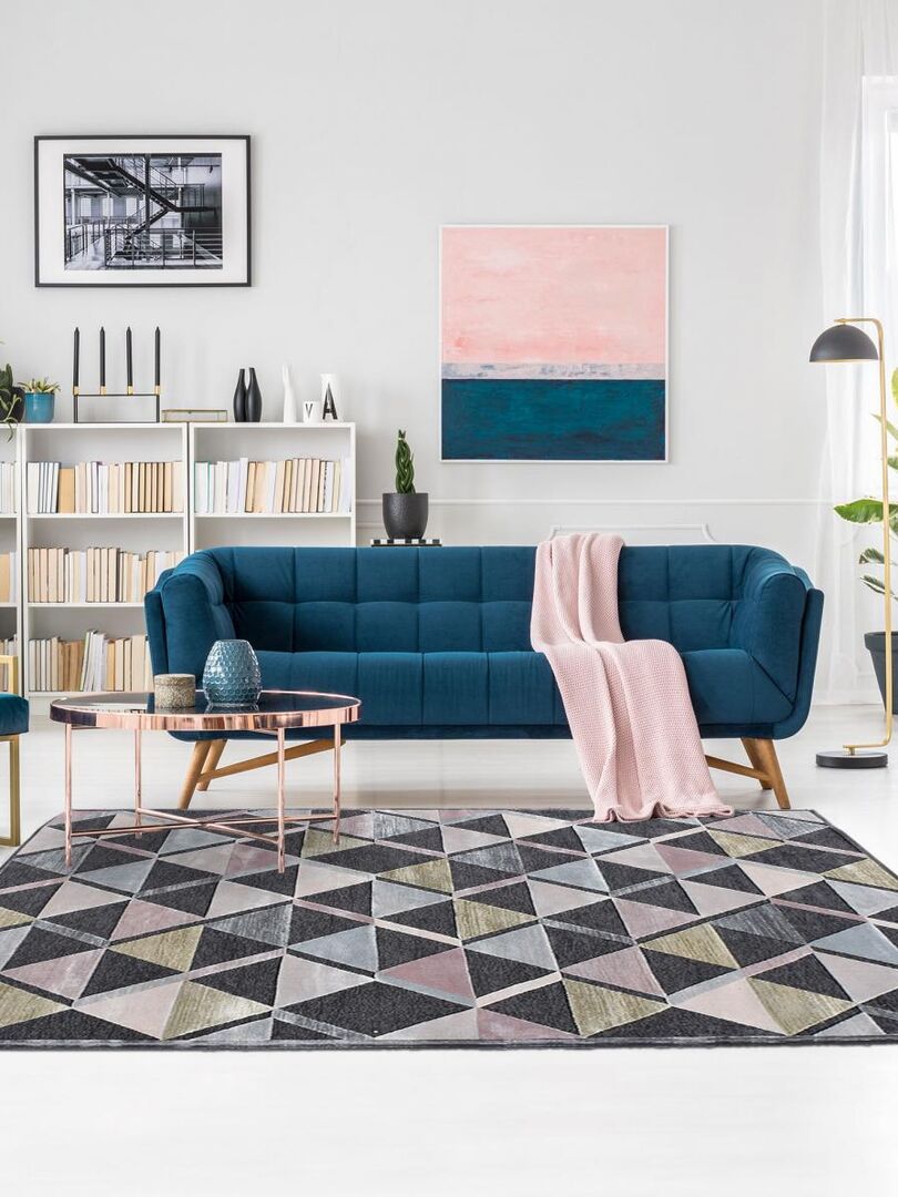 Tapis salon SCANDSTYLE en viscose OEKO-TEX® - Gris - Kiabi - 99.99€