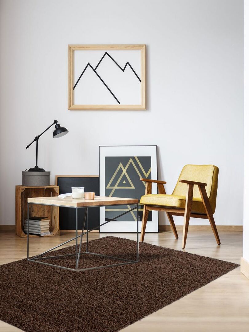 Tapis shaggy 200x290 SHAGGY DRE Marron OEKO TEX idéal pour Salle à manger - Marron - Kiabi - 44.99€