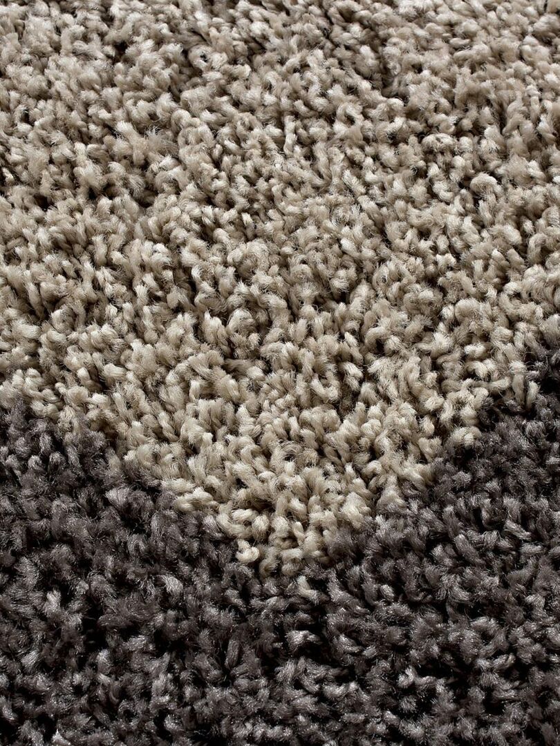 Tapis shaggy BORDURE OEKO-TEX® - Marron - Kiabi - 47.99€