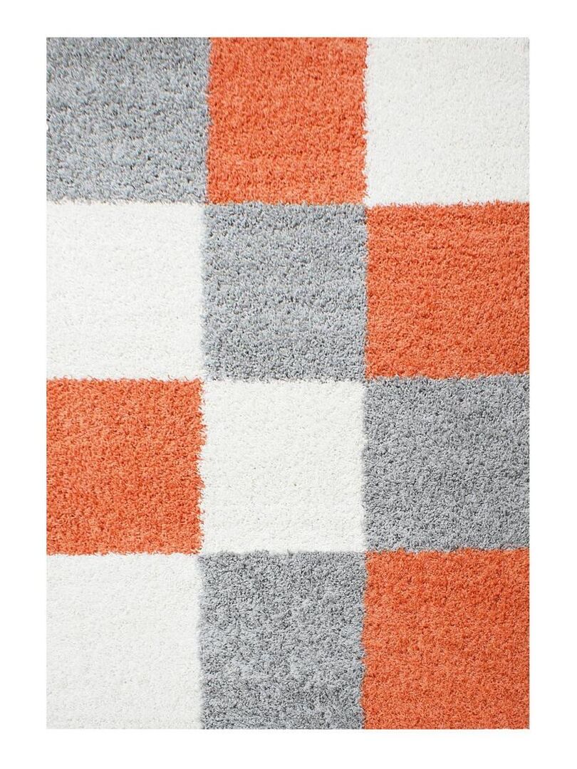 Tapis shaggy CARRÉ A OEKO-TEX® - Orange - Kiabi - 54.99€