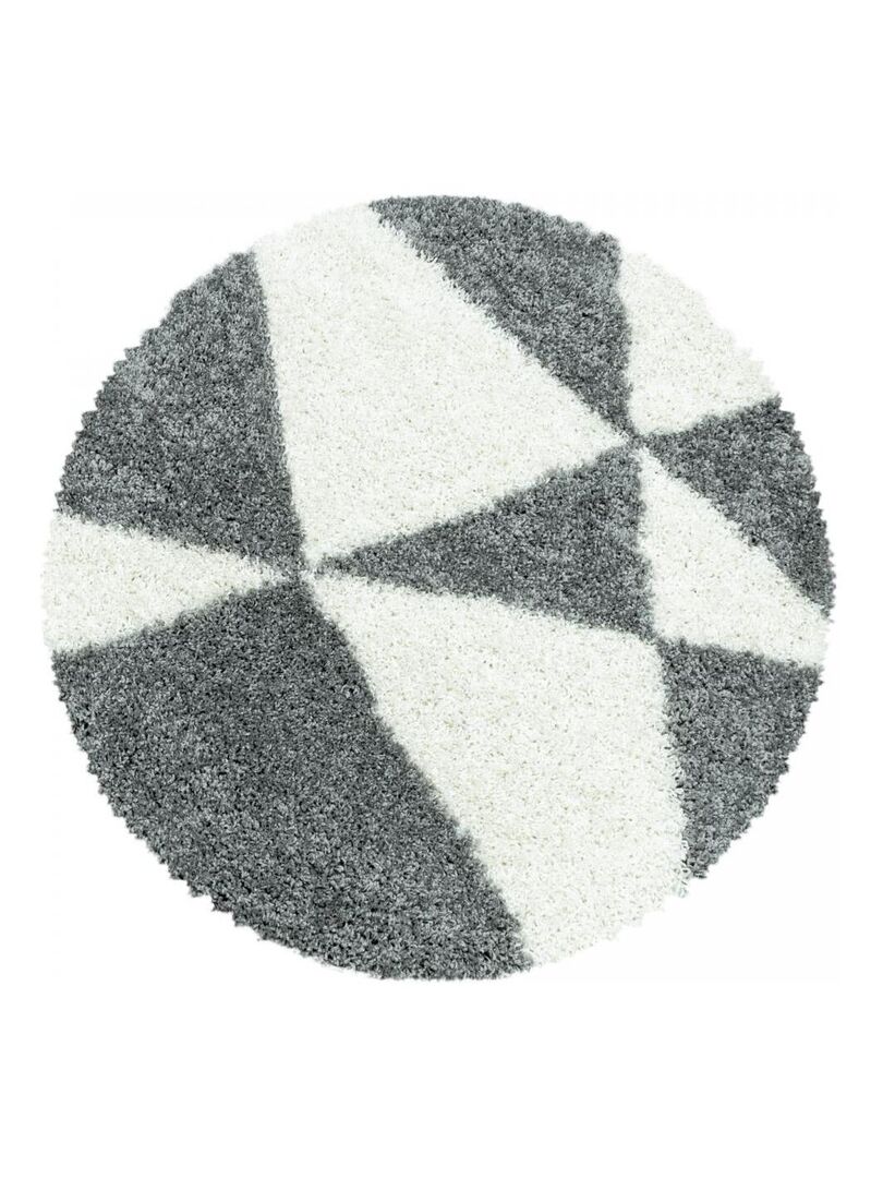 Tapis shaggy TRIANGLE A OEKO-TEX® - Gris - Kiabi - 71.99€