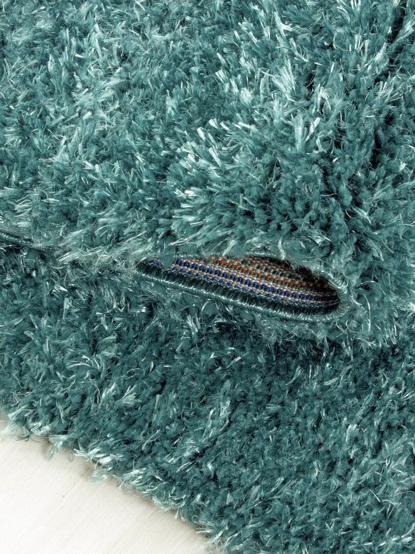 Tapis shaggy UNI A OEKO-TEX® - Bleu - Kiabi - 44.99€