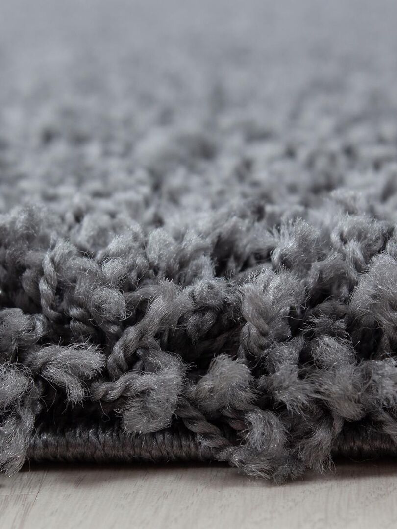 Tapis shaggy UNI C OEKO-TEX® - Gris - Kiabi - 47.99€