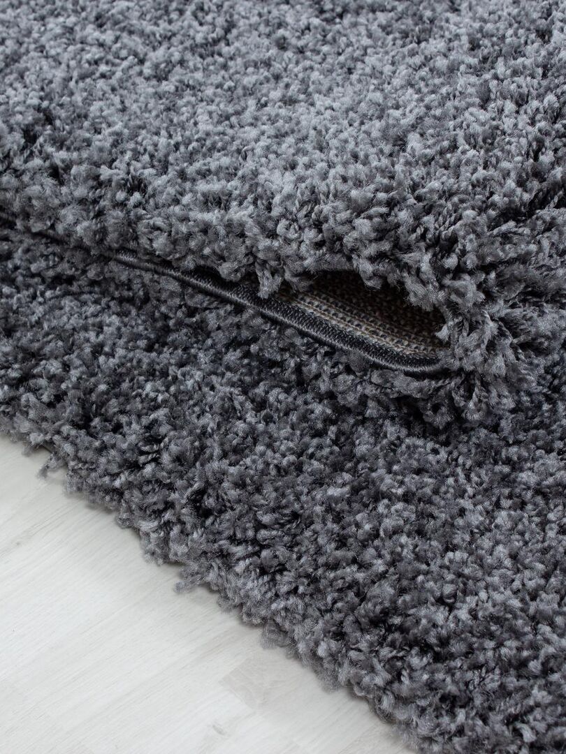 Tapis shaggy UNI C OEKO-TEX® - Gris - Kiabi - 47.99€