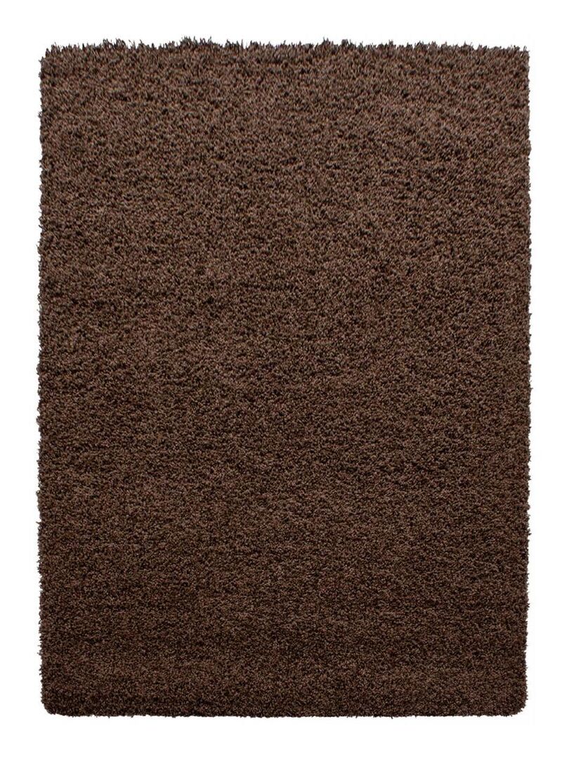 Tapis shaggy UNI C OEKO-TEX® - Marron - Kiabi - 54.99€
