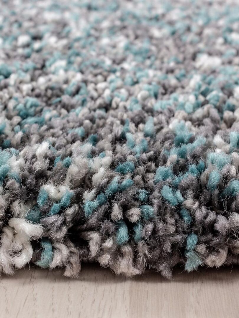 Tapis shaggy UNI D - Bleu - Kiabi - 54.99€