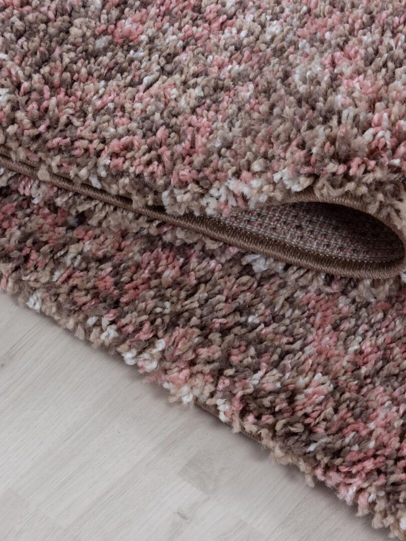 Tapis shaggy UNI D OEKO-TEX® - Rose - Kiabi - 54.99€