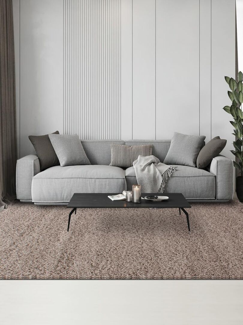 Tapis shaggy UNI L OEKO-TEX® - Beige - Kiabi - 54.99€