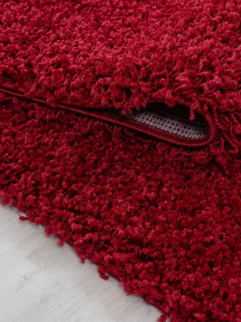 Tapis shaggy UNI L OEKO-TEX® - Rouge - Kiabi - 39.99€