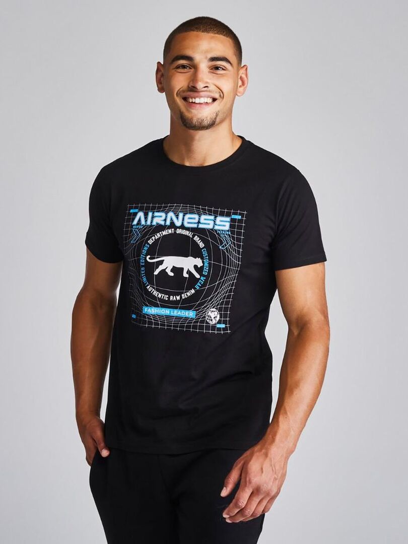 TEE SHIRT DATA Airness - Noir - Kiabi - 19.90€