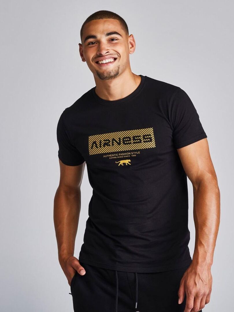 TEE SHIRT DWAYNE Airness - Noir - Kiabi - 19.90€