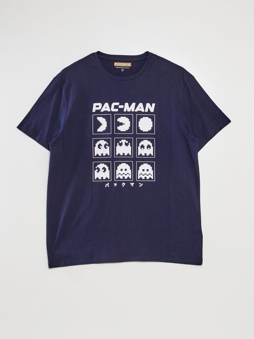 Tee-shirt imprimé 'Pac-Man' - Noir - Kiabi - 13.00€