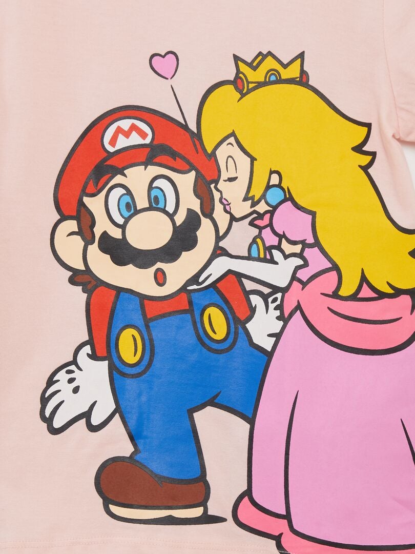 Tee-shirt imprimé 'Super Mario' - Rose - Kiabi - 9.00€