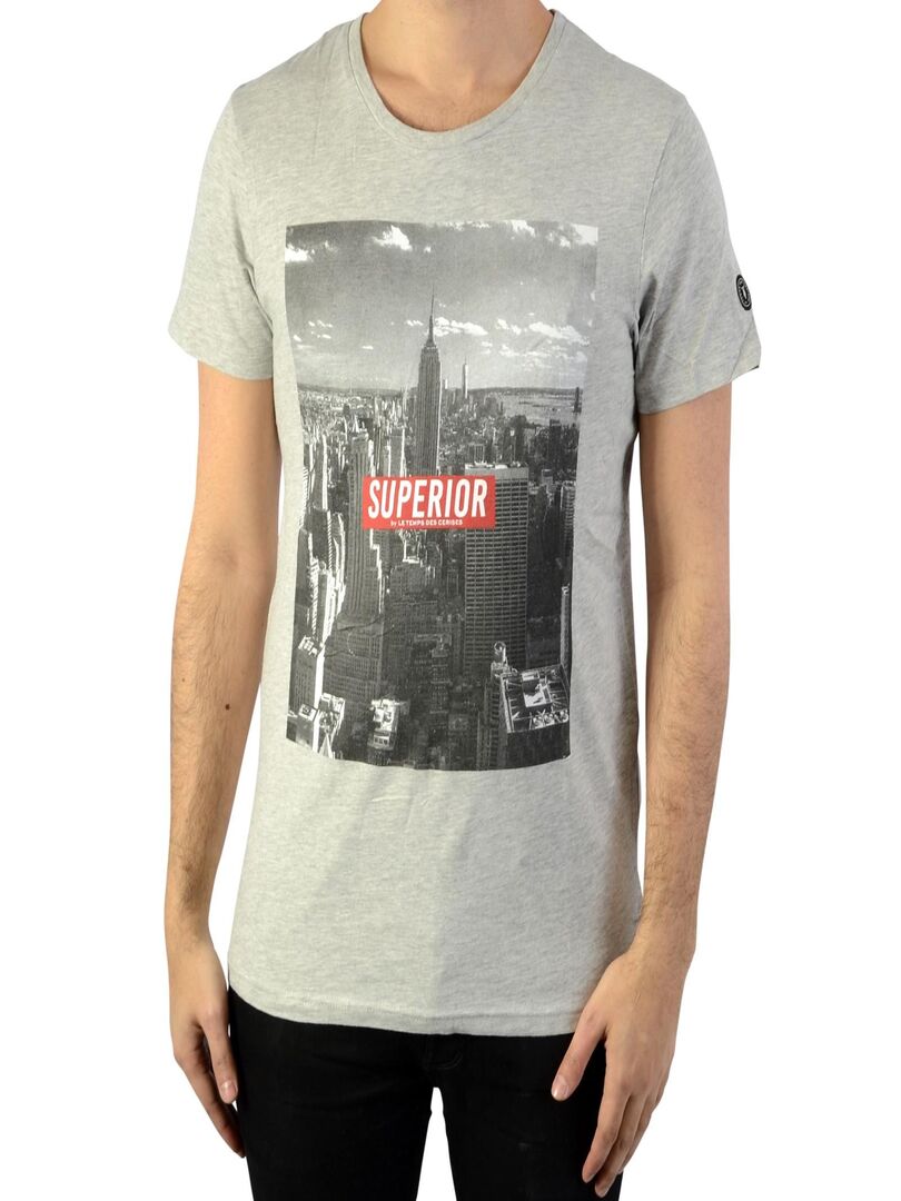 Tee-Shirt Le Temps Des Cerises H Billy - Gris - Kiabi - 20.93€