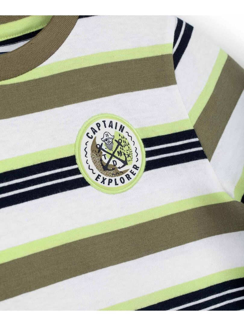 Tee Shirt Mc Enfant Terre de Marins - Multicolore - Kiabi - 17.00€