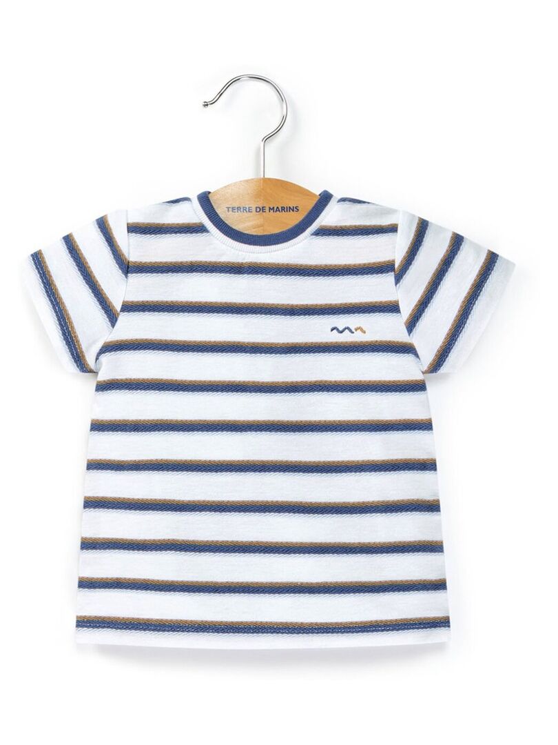 Tee Shirt Mc Multicolore Bébé Terre de Marins - Multicolore - Kiabi - 15.00€