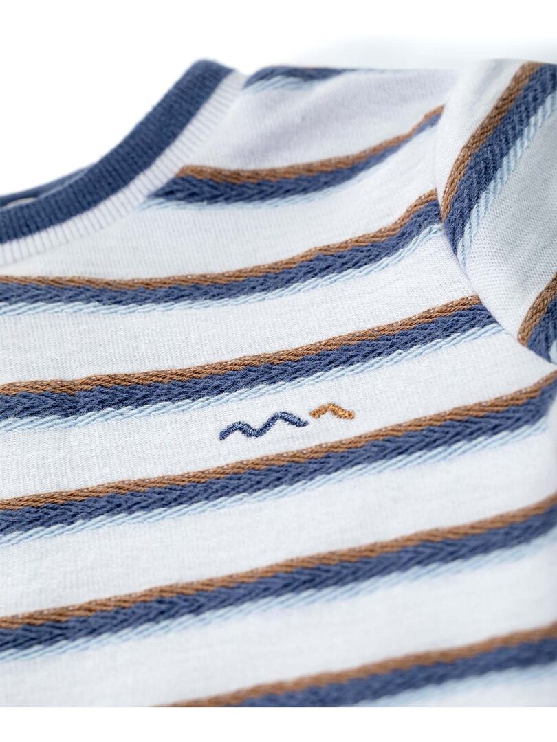 Tee Shirt Mc Multicolore Bébé Terre de Marins - Multicolore - Kiabi - 15.00€