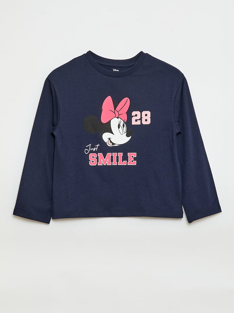 Tee-shirt 'Minnie' 'Disney' à manches longues - Bleu - Fille - 9.00 ...